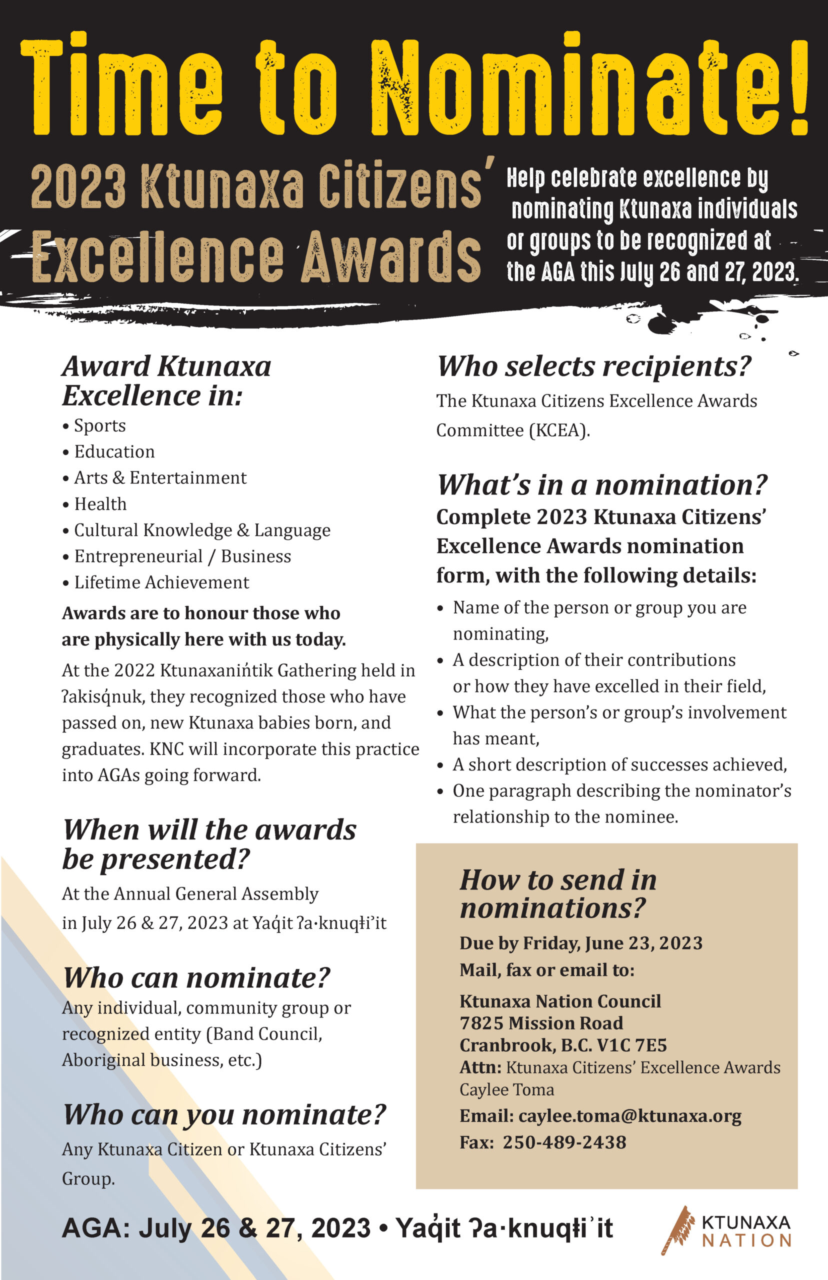 Latest Nation News : Ktunaxa Nation