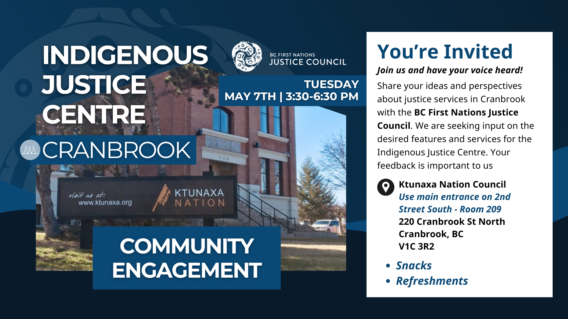 Community Engagement: Indigenous Justice Centre : Ktunaxa Nation